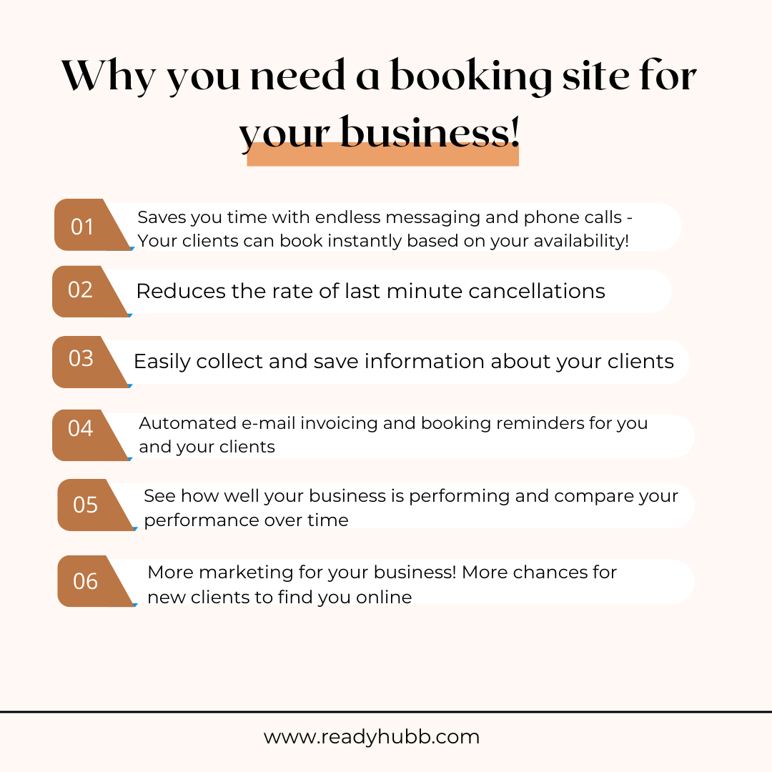 5 Reasons Why You Need A Booking Site For Your Business - Readyhubb